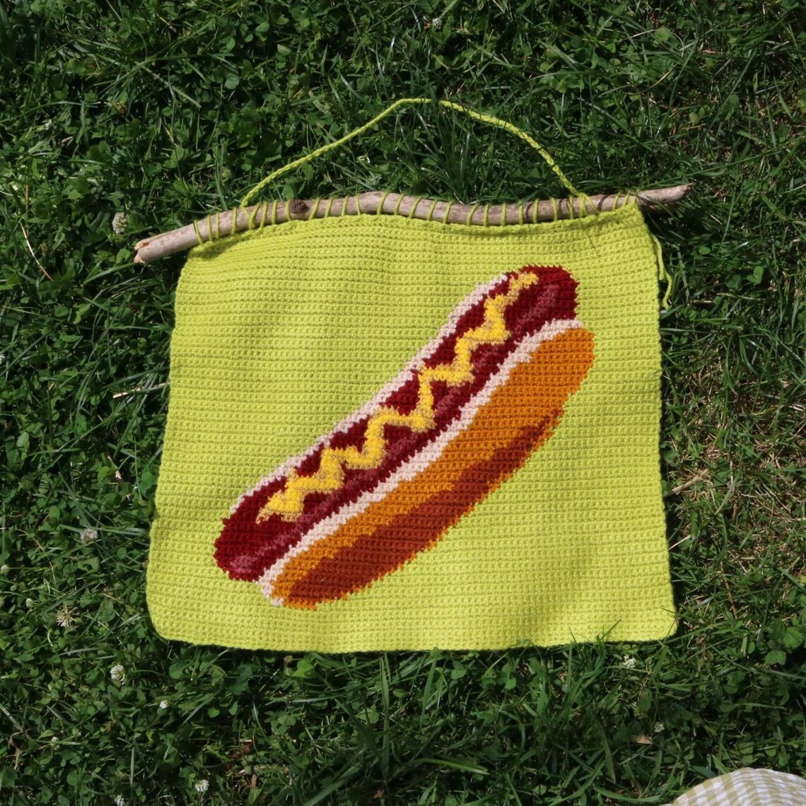 Hot Dog Tapestry Crochet Pattern PDF - Etsy