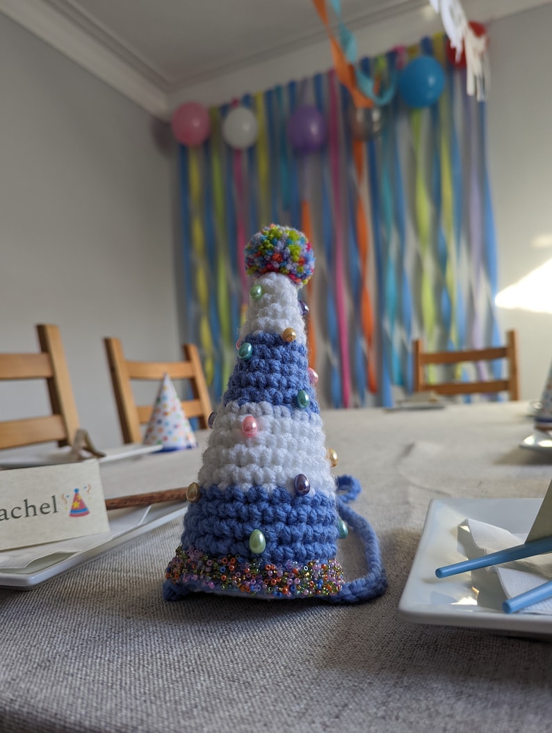 Birthday Party Hat Crochet Pattern PDF Happy Birthday - Etsy