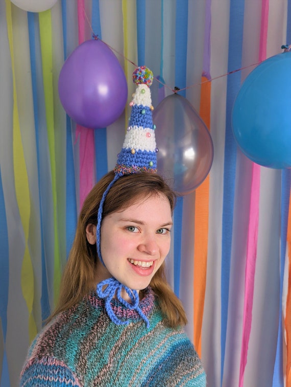 Birthday Party Hat Crochet Pattern PDF Happy Birthday | Etsy