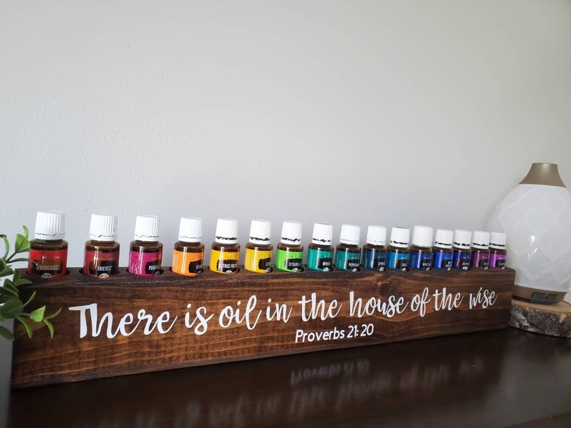 Essential Oil Shelf // Oil Storage // Oil in the House of the - Etsy