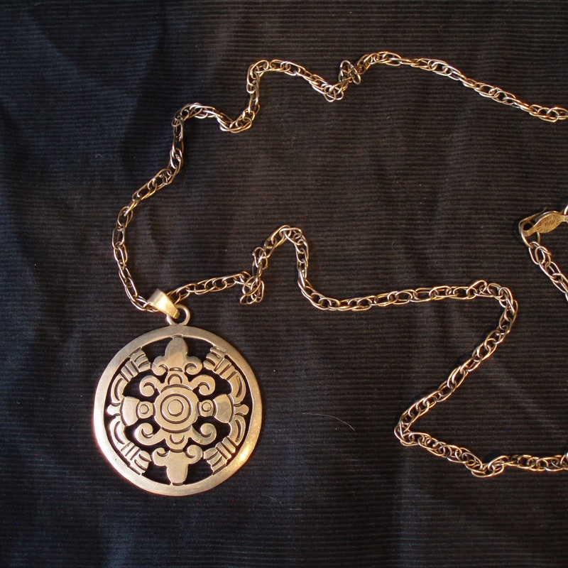 Mayan Pendant - Etsy
