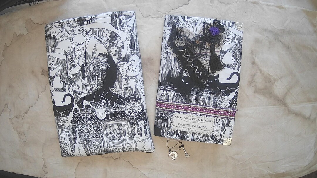 The Undertaker | Spooky #2 | Fabric Journal and Sleeve | # ...