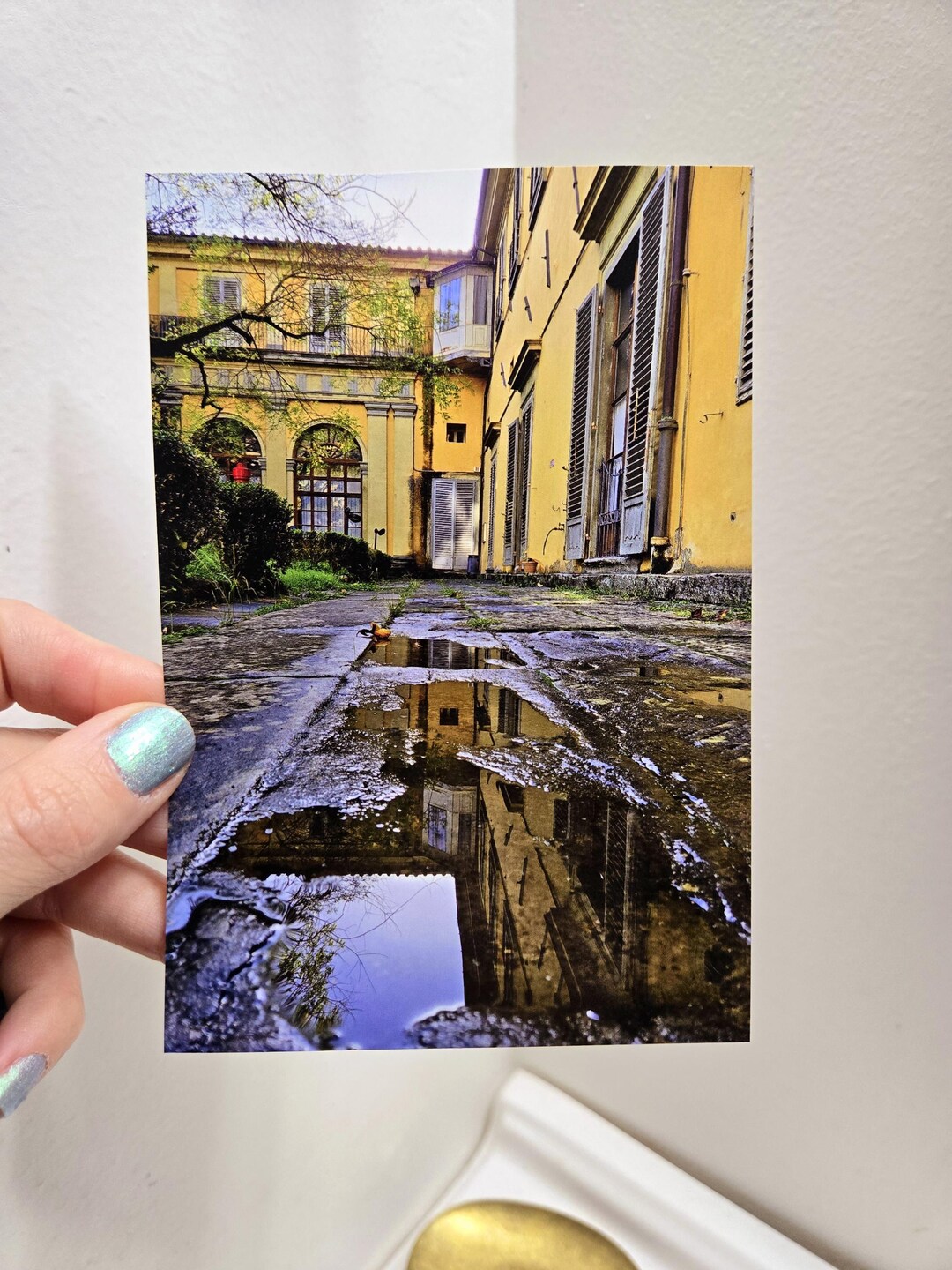 Florence Italy Print/ Firenze Photo/ Yellow Building/ Garden ...