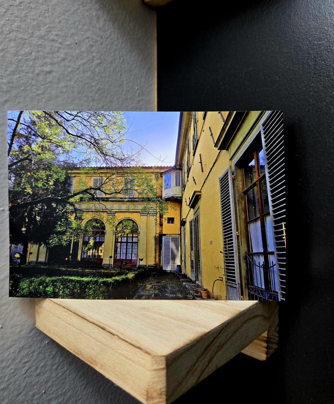 Florence Italy Print/ Firenze Photo/ Yellow Building/ Garden ...