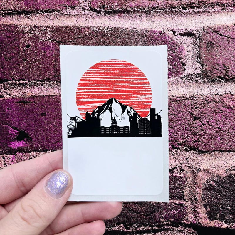 City Scape Decal - Etsy