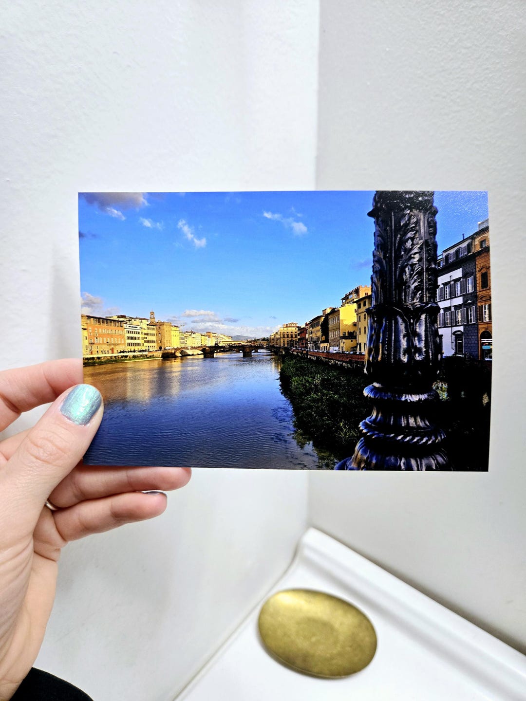 Florence Italy Print/ Firenze Photo/ Canal Photography/ Water ...