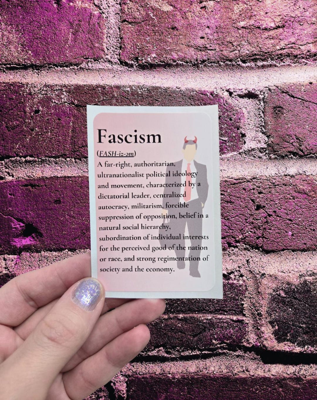 Fight Fascism Sticker/ Anti-fascism/ Equal Rights/ Activist Comrade ...
