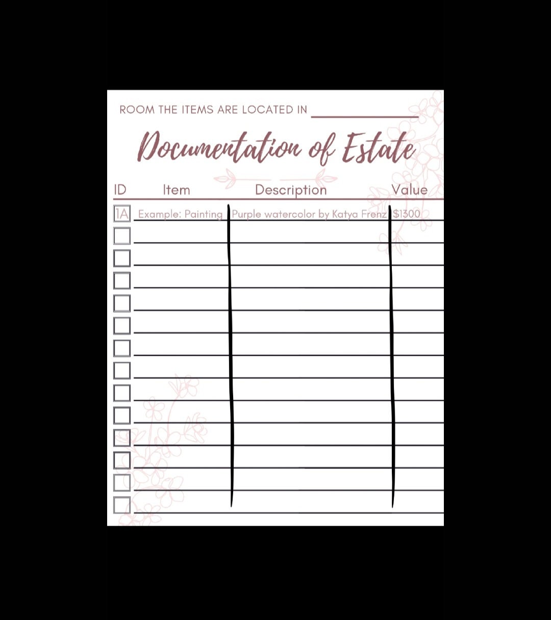 Estate Planner Printable, Estate Planning, Insurance Planner, Will ...