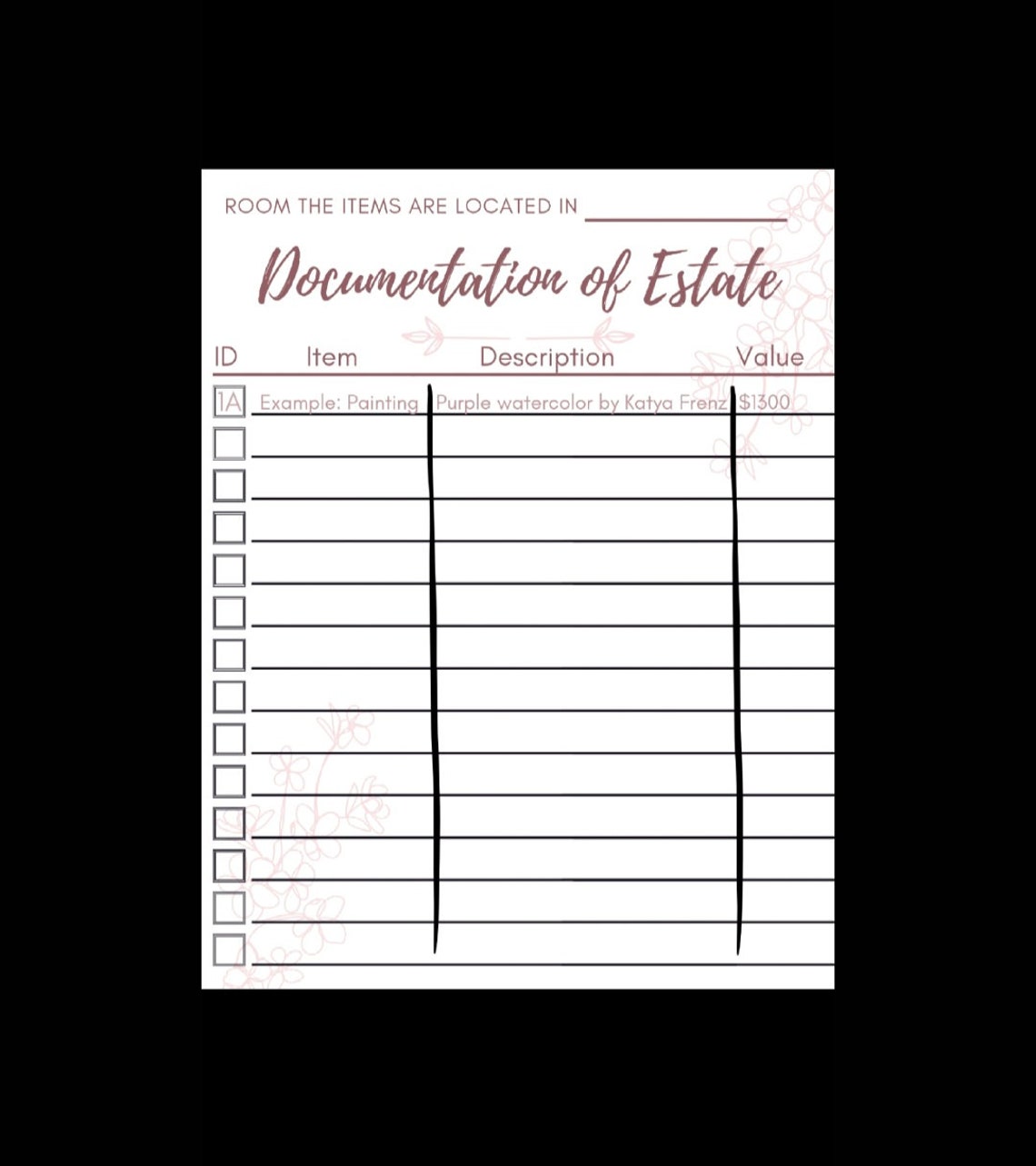 Estate Planner Printable, Estate Planning, Insurance Planner, Will ...