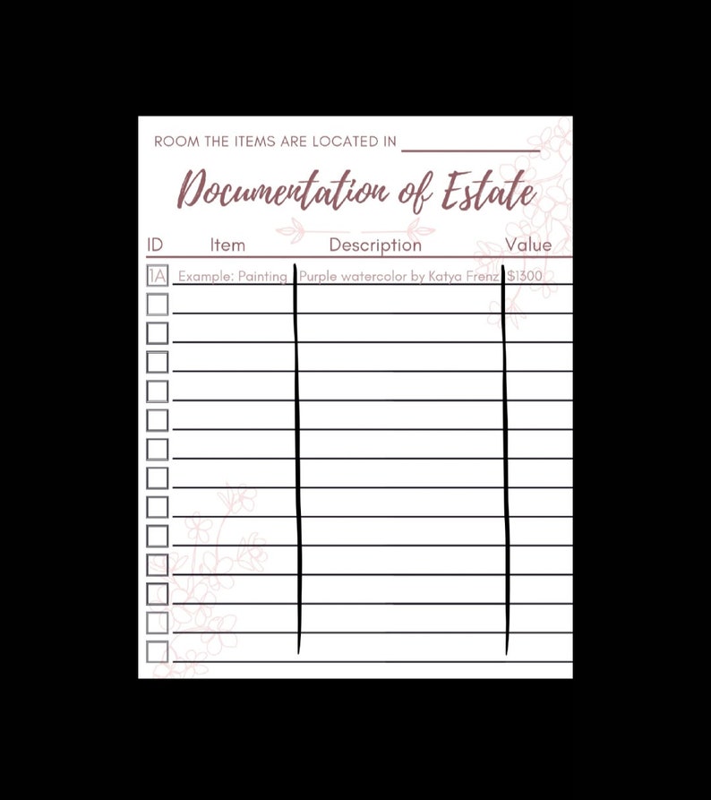 Estate Planner Printable, Estate Planning, Insurance Planner, Will ...