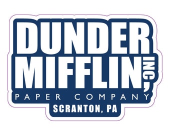 Dunder mifflin logo | Etsy