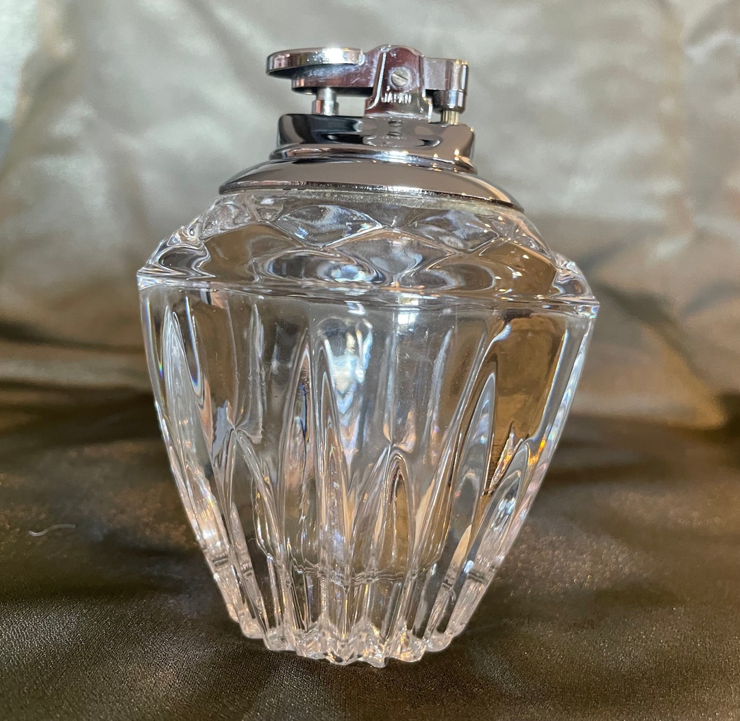 Vintage Japan Leaded Crystal Table Lighter - Etsy