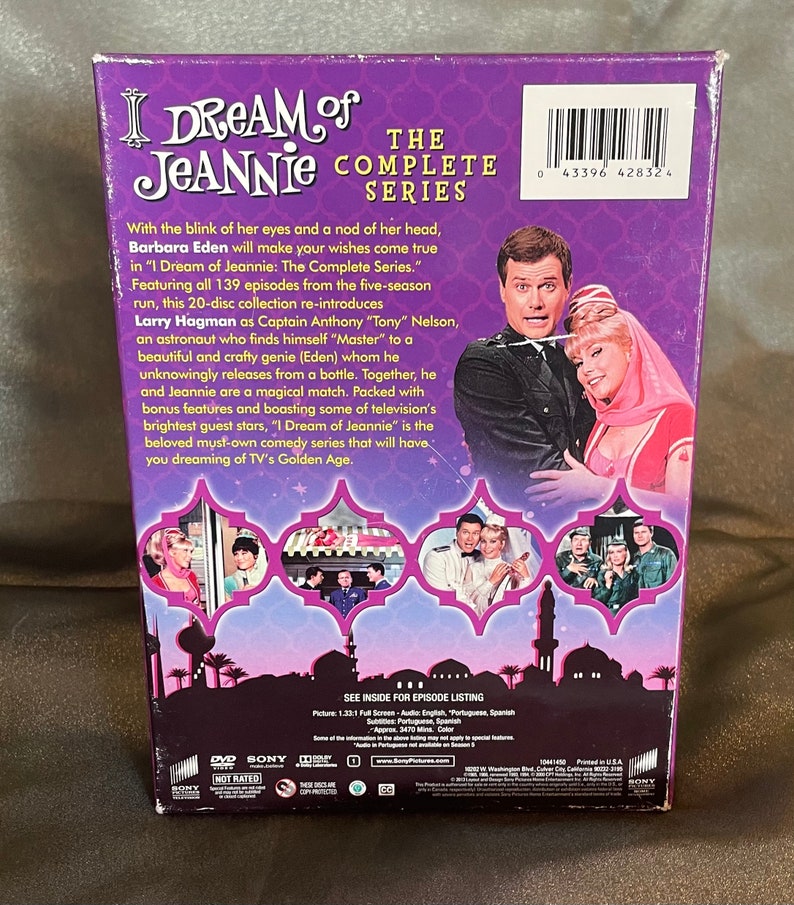 The Complete DVD Series of I Dream of Jeannie - Etsy