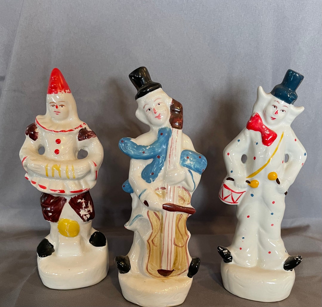 Clown Vintage Porcelain Ceramic Clown Figurines - Etsy