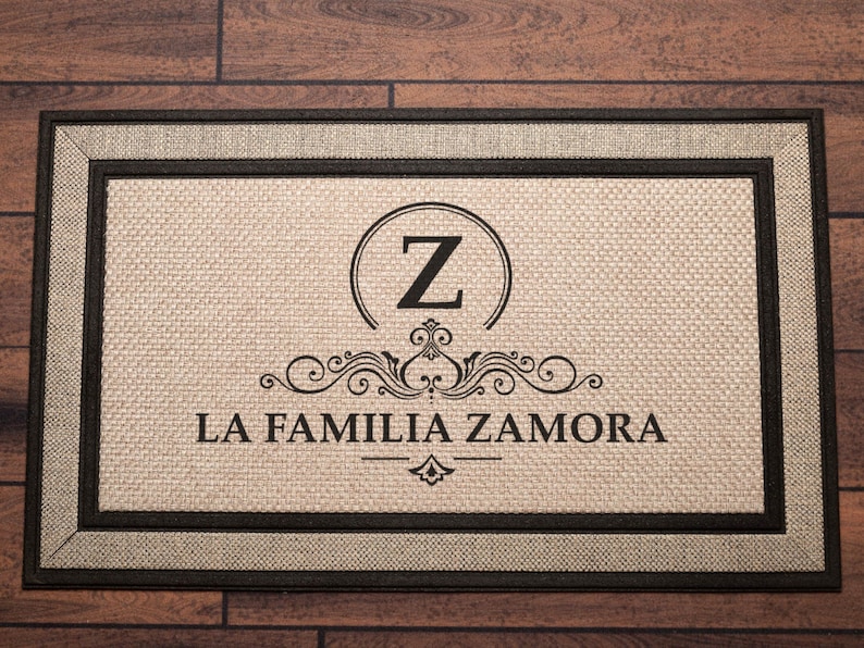 La Familia Last Name Spanish Welcome Mat Housewarming Gift - Etsy