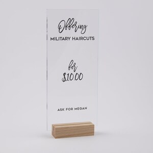 Acrylic Services Menu for Salon, Spa, Boutique - Price List, Beauty ...
