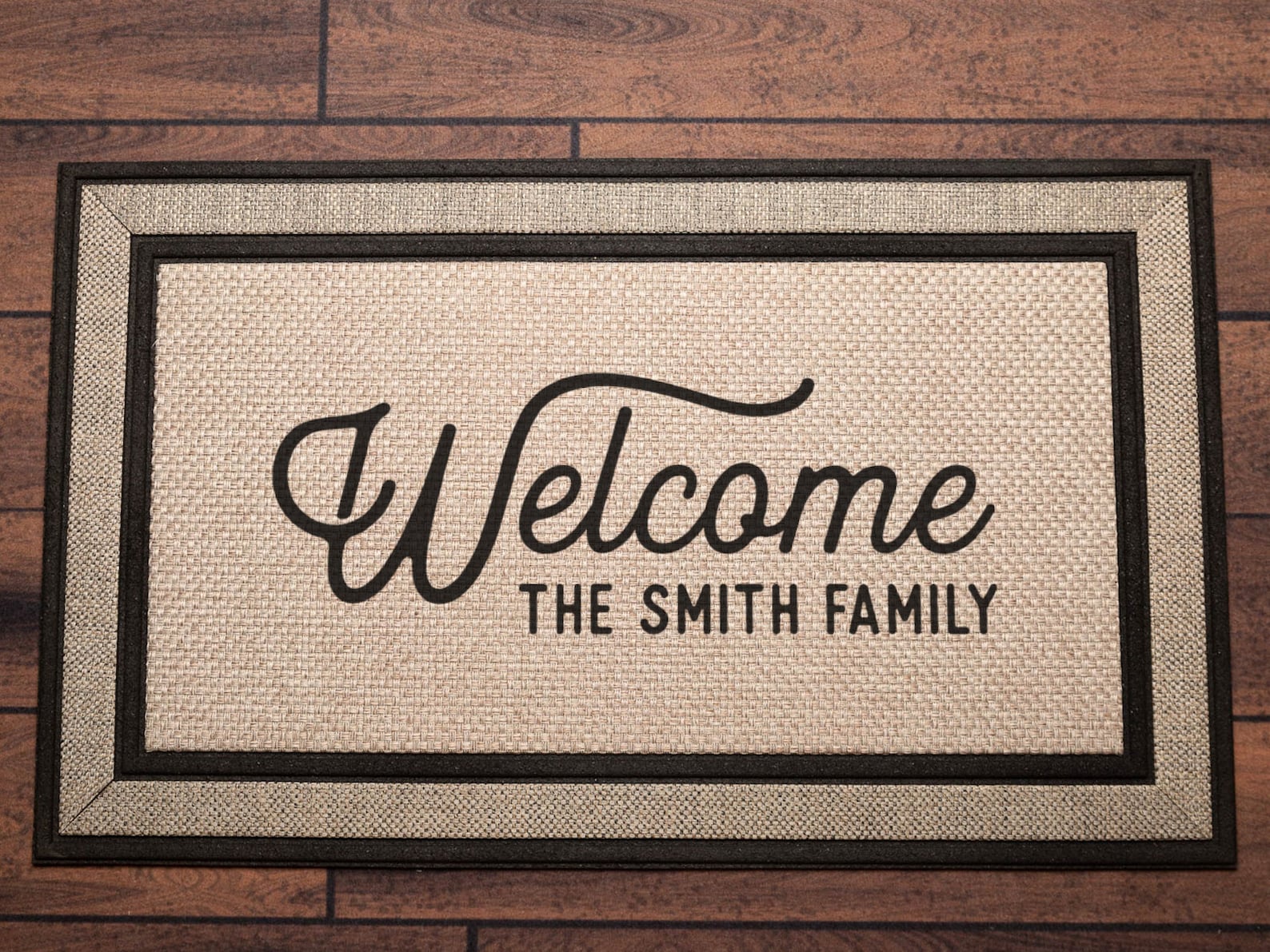 Welcome Family Name Door Mat, Housewarming Gift, Wedding Gift Ideas ...