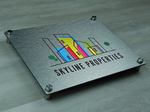 Custom Aluminum Logo With Standoffs Any Color Floating - Etsy