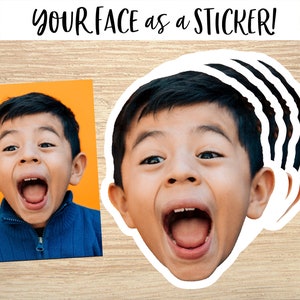 Custom Face Sticker, Stickers From Your Photo Portrait - Die Cut ...