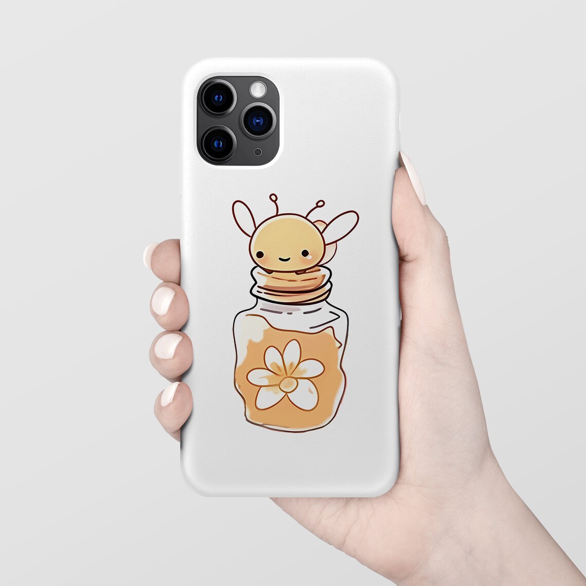 Kawaii Honey Bee Watercolor Clipart Set – Commercial Use PNG (instant ...