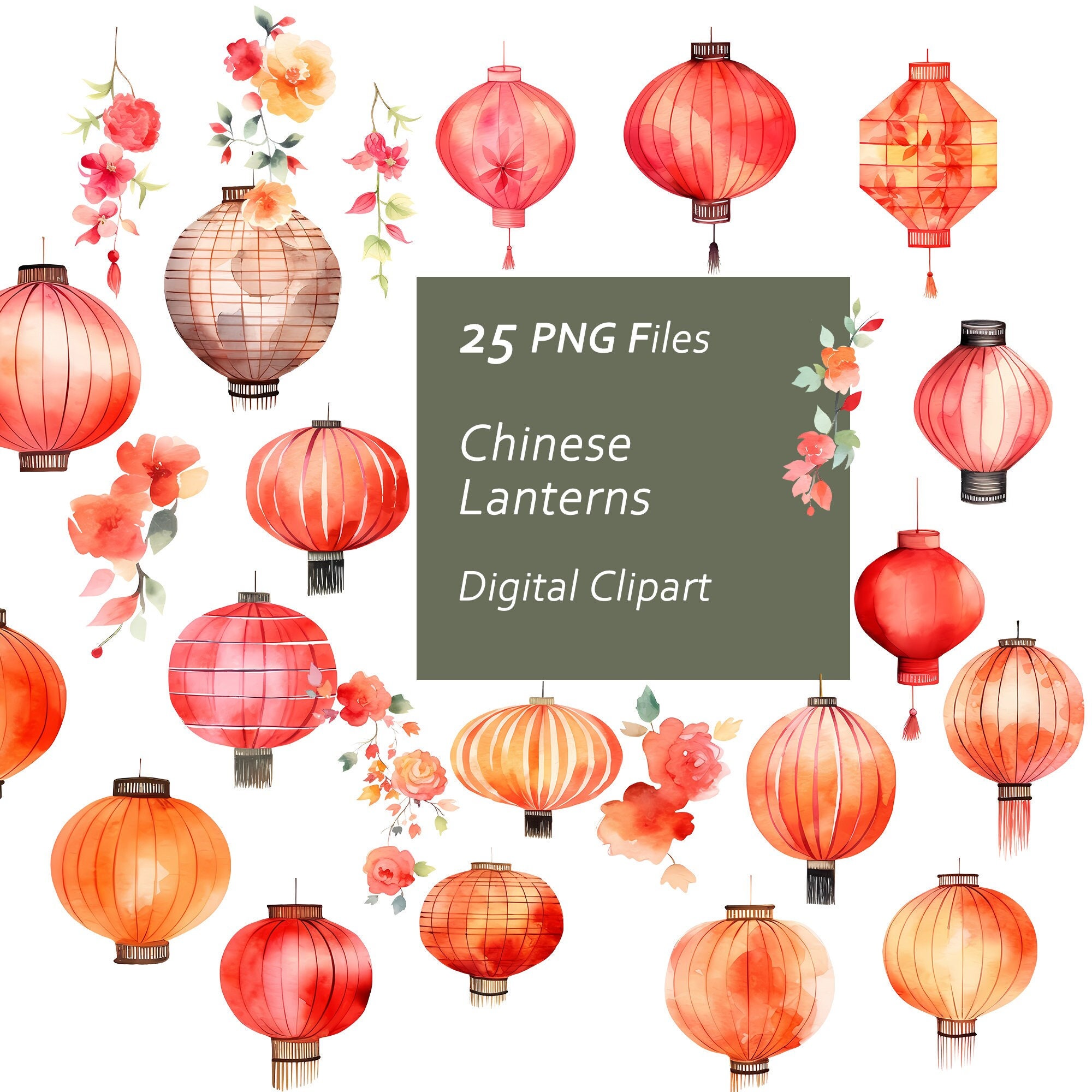 Chinese Paper Lanterns Clipart