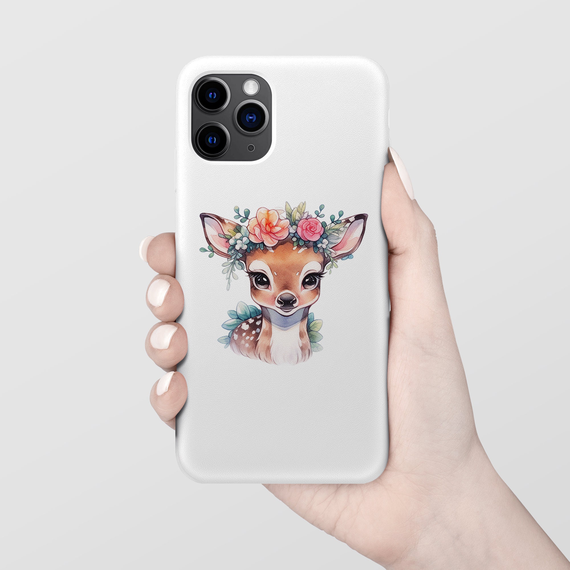 Kawaii Deer Clipart Set - Animal Illustration - Instant Download PNG ...