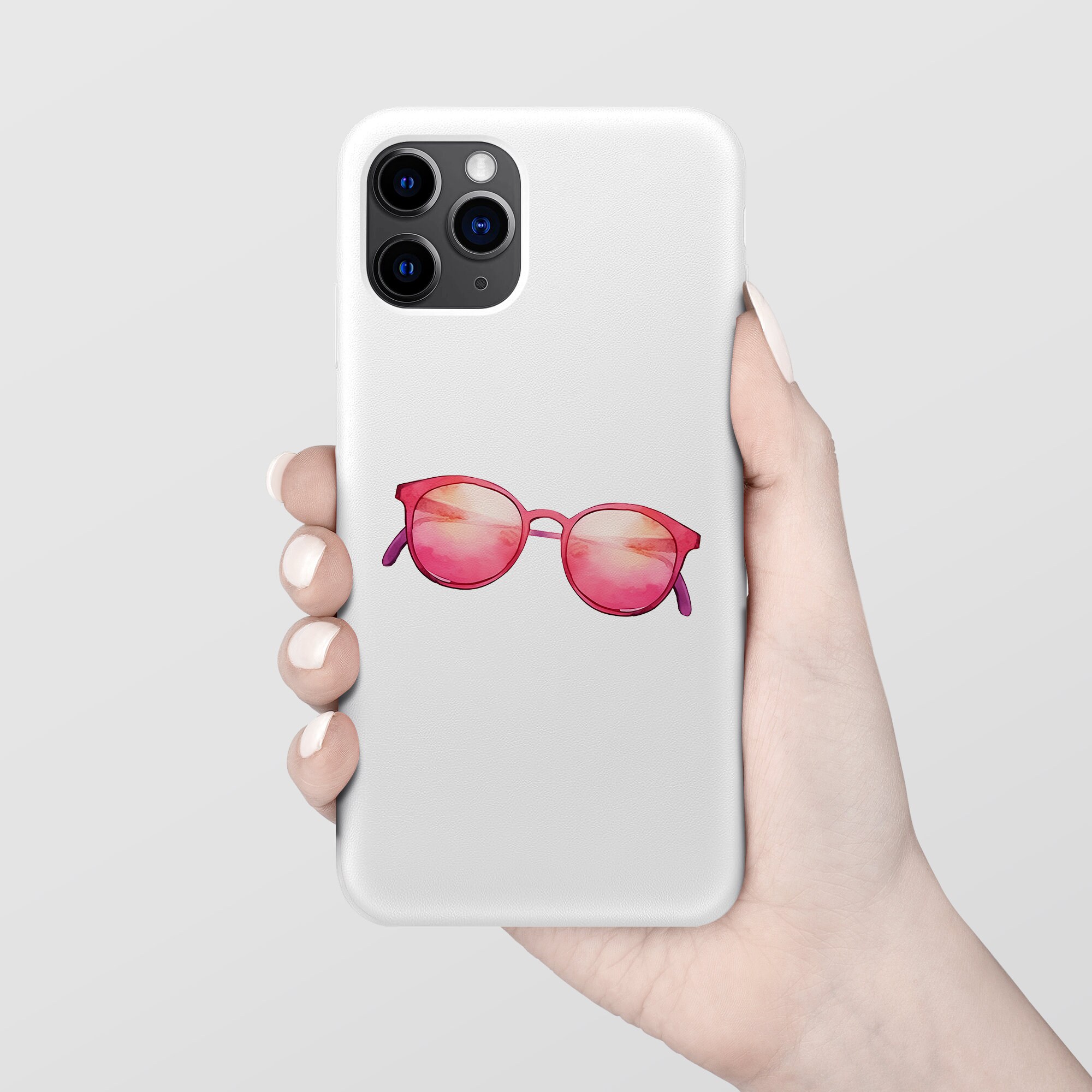 Watercolor Sunglasses Clipart Set - Summer Vibes - Colorful Sunglasses ...