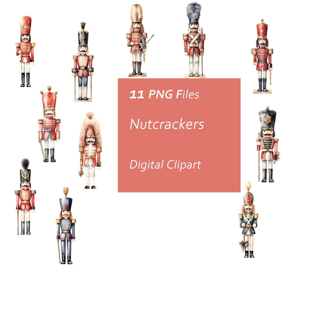 Nutcrackers Clipart Set - Nutcrackers Design - Nutcracker Illustrations ...