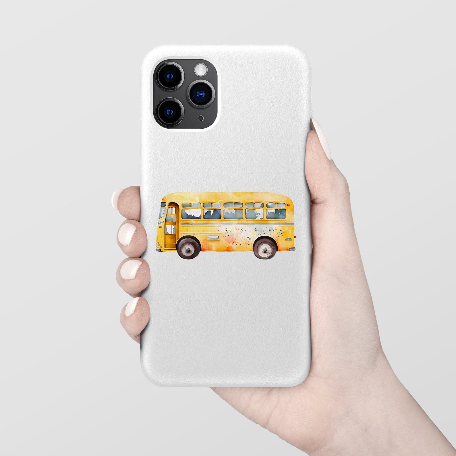 Watercolor School Bus Clipart Set - Back to School Clipart - Whimsical ...