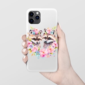 Watercolor Raccoon Couple Clipart Set - Cute Raccoons - Lovey-dovey Duo ...