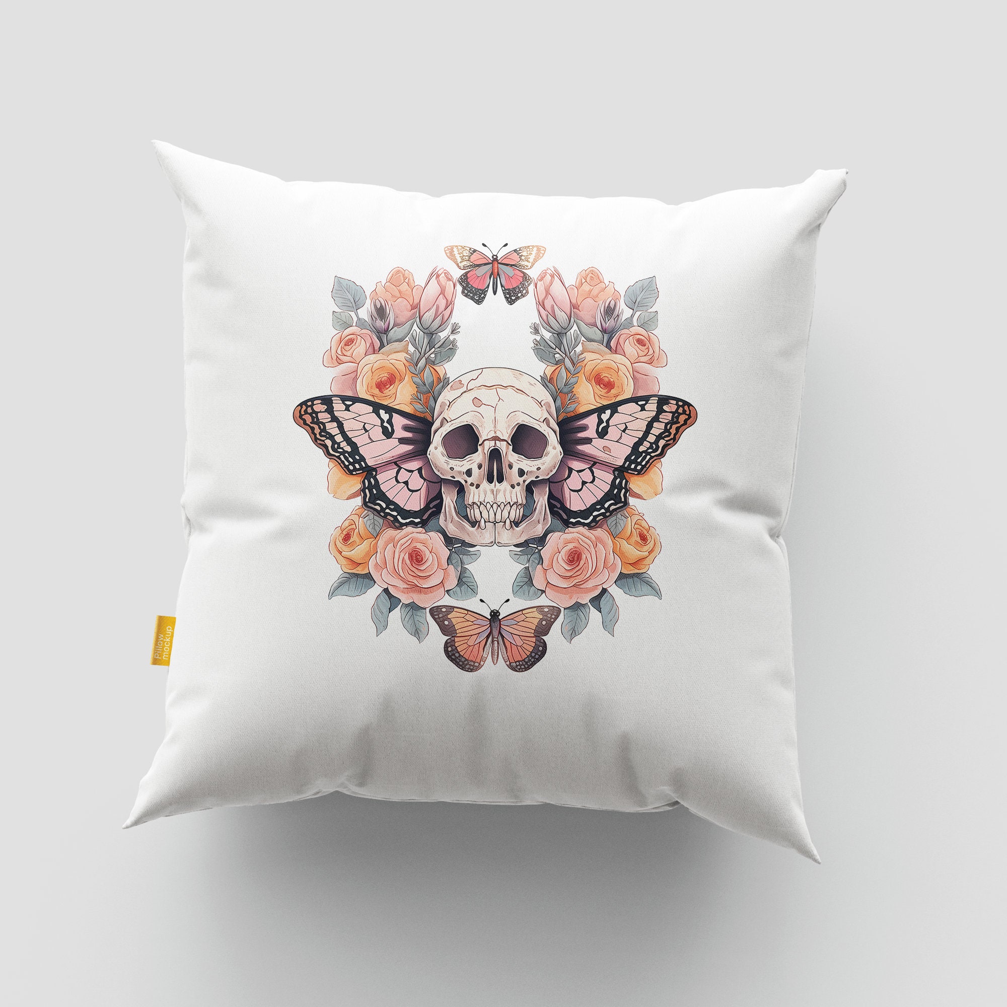 Gothic Moth Skull Clipart Set Gothic Prints Instant Download PNG, Commercial Use, Printable ...