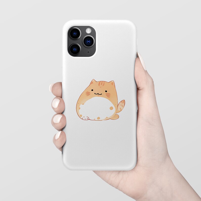 Kawaii Chonky Cat Clipart Set Cartoon Animal Instant Download PNG ...