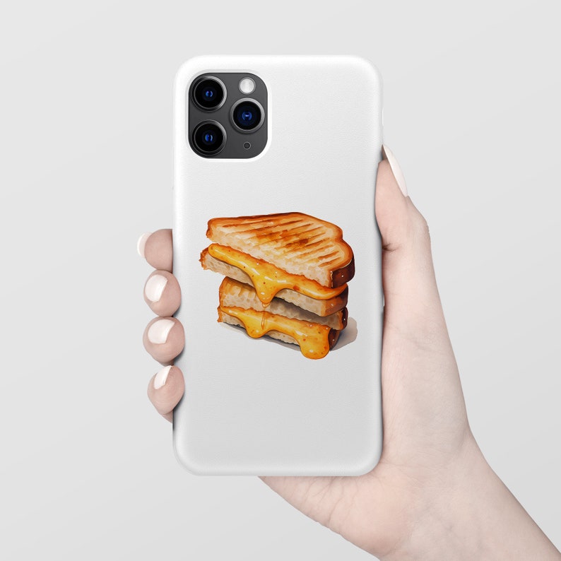 Watercolor Grilled Cheese Clipart Set - Whimsical Comfort Food Clipart ...