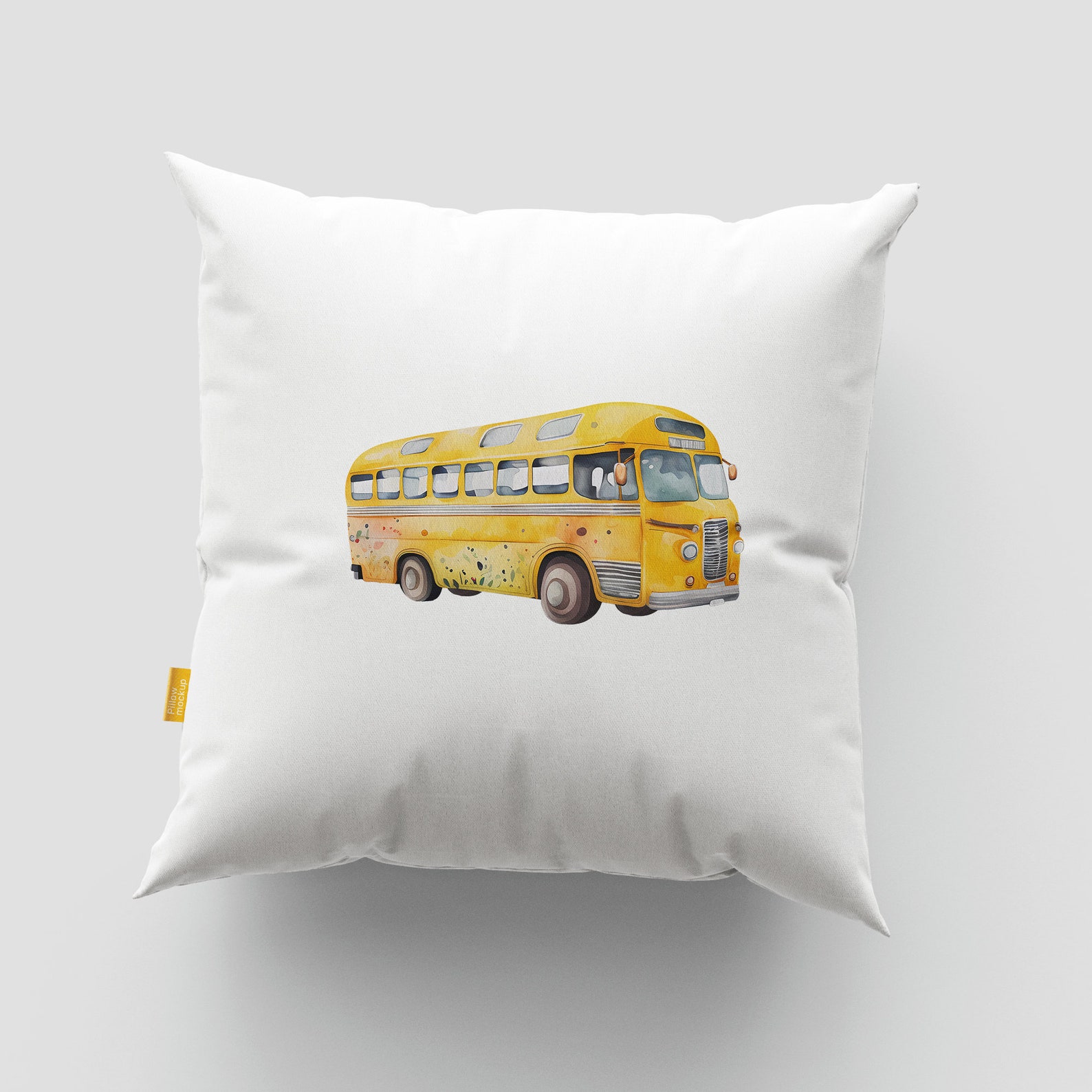 Watercolor School Bus Clipart Set - Back to School Clipart - Whimsical ...