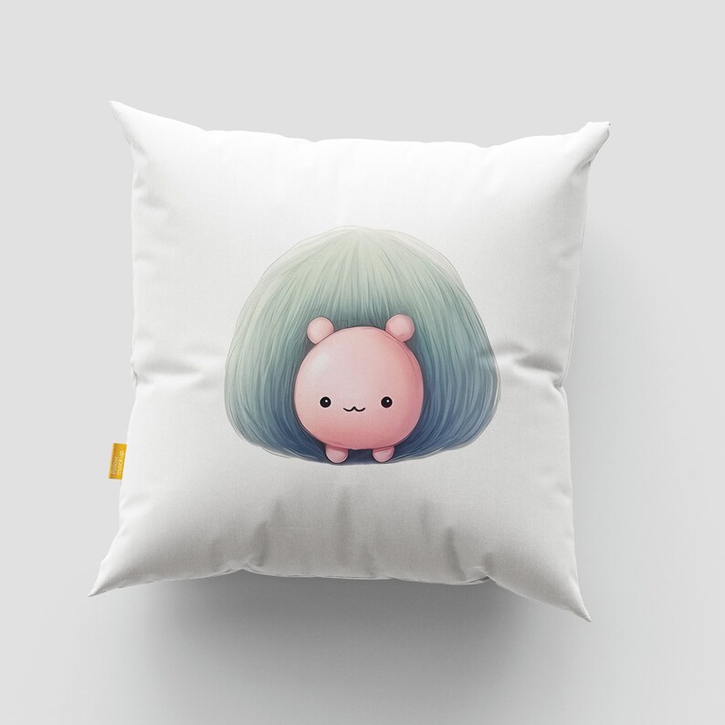 Kawaii Wool Balls Clipart Set Whimsical Characters Wool Dryer Balls ...