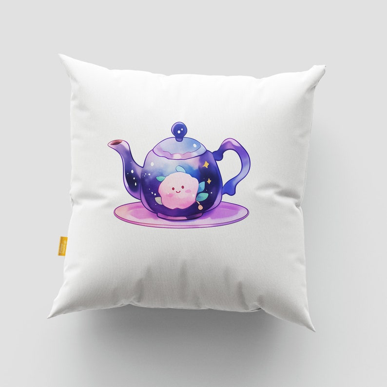 Kawaii Galaxy Tea Party Clipart Set - Whimsical Tea Cups - Instant ...