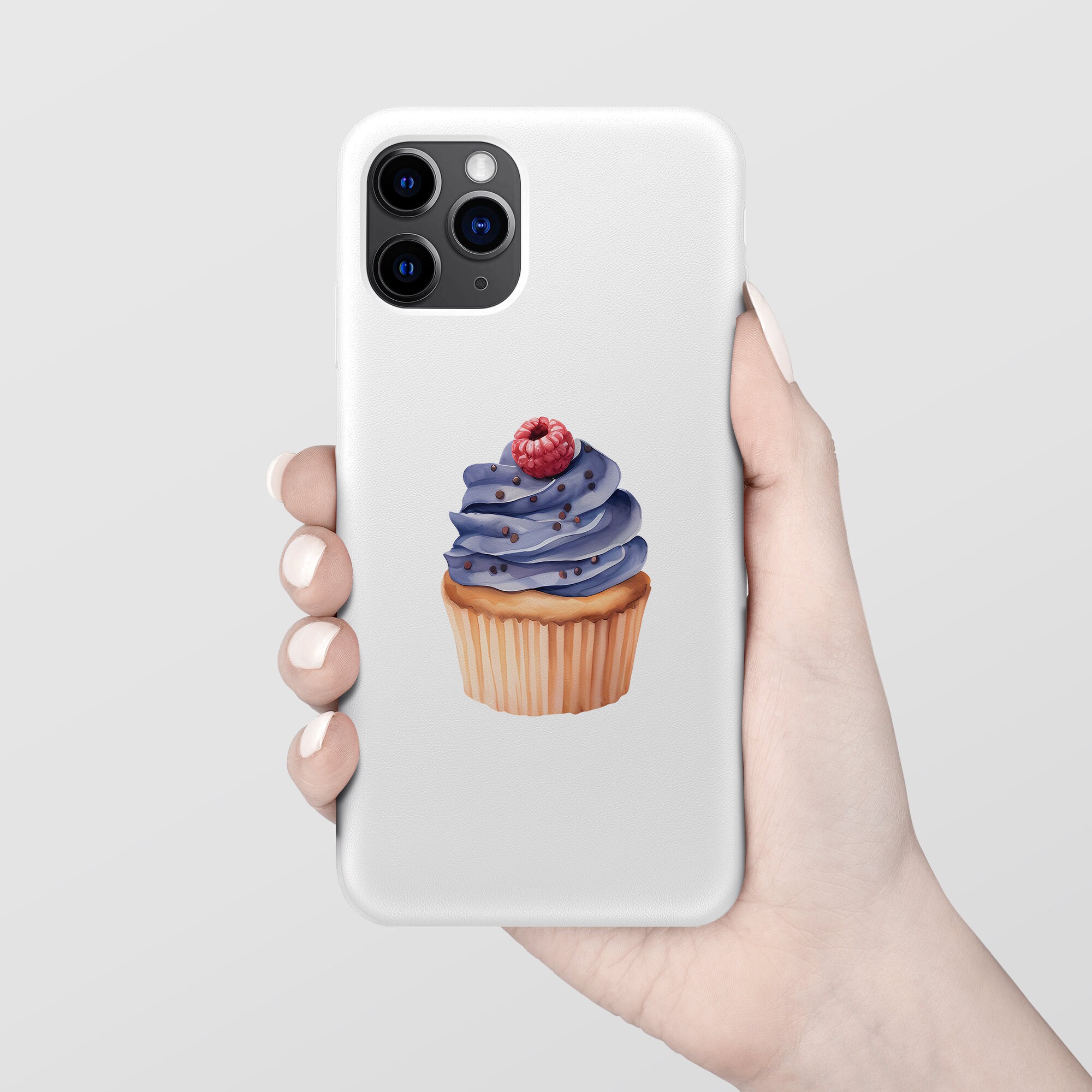 Colorful Cupcake Clipart Set - Sweet Graphics - Watercolor Cupcakes ...