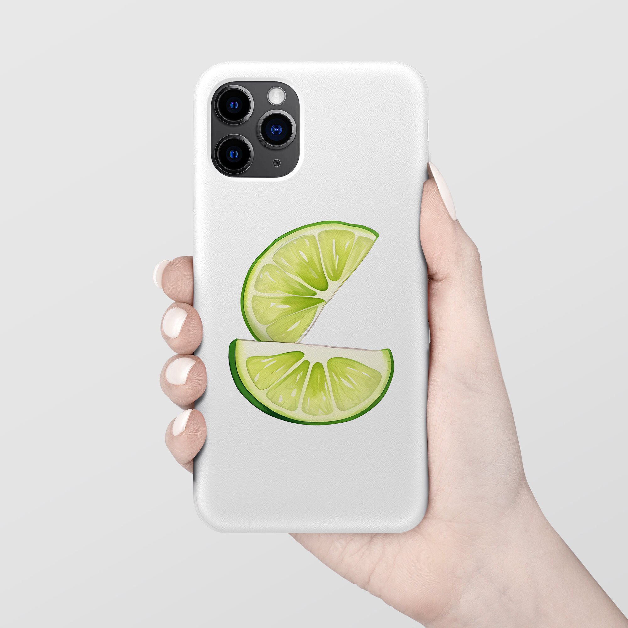 Watercolor Key Lime Clipart Set – Green Lime Slices (PNG Instant ...