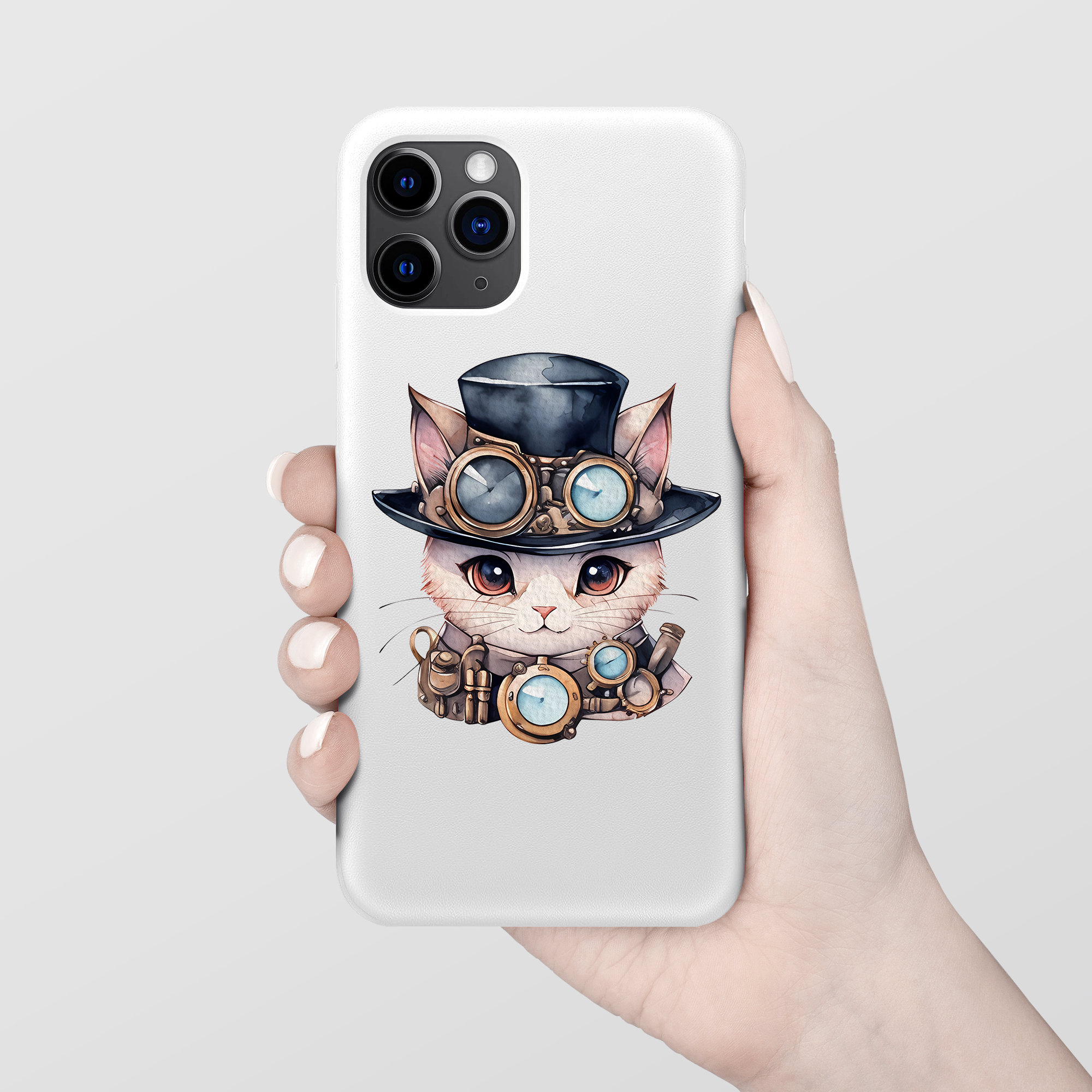 Steampunk Cats Clipart Set - Whimsical Felines - Clockwork Cats ...