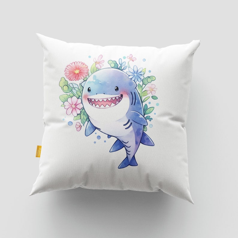 Kawaii Shark Clipart Set - Animal Illustration - Instant Download PNG ...