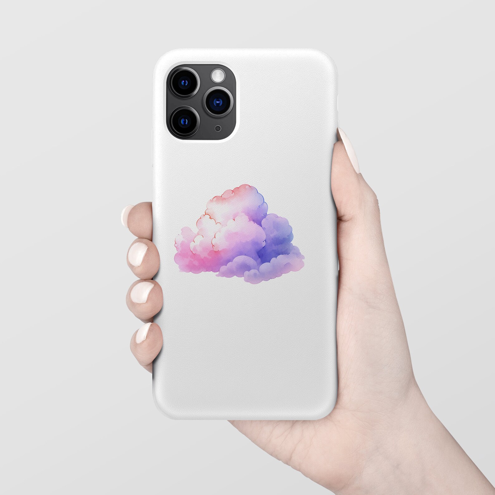 Watercolor Dreamy Pastel Clouds Clipart Set - Sky Graphics - Instant ...