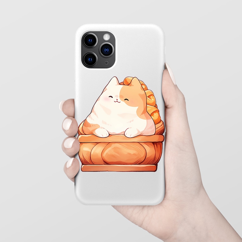 Cute Cat Bread Loaf Clipart Set - Whimsical Cat - Catloaf - Cat Bread ...