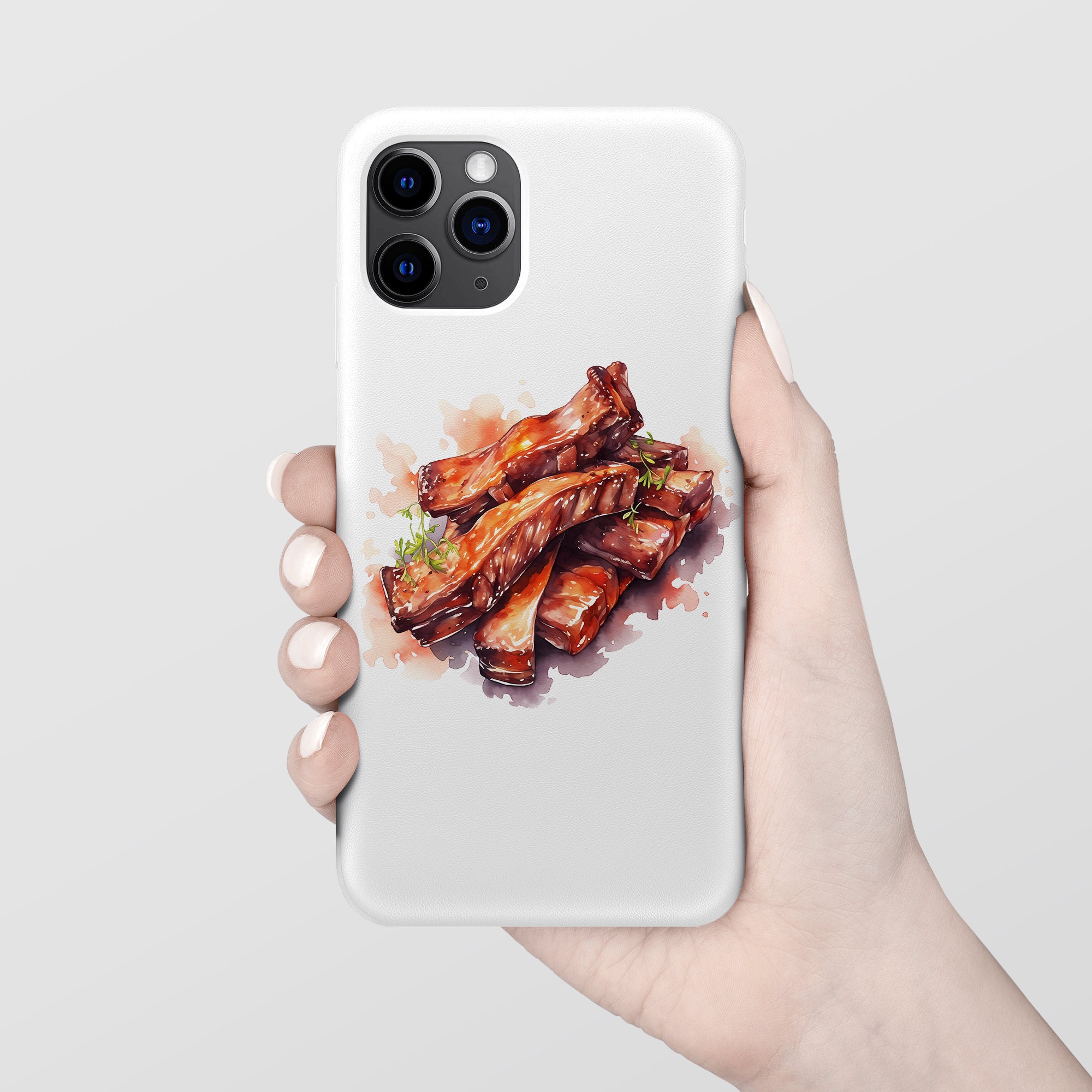 Barbecue Ribs Clipart Set - BBQ Ribs - Whimsical BBQ - Instant Download ...