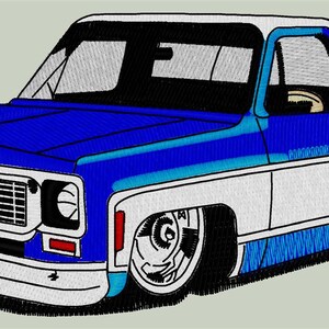 Chevy Truck Digital Download Embroidery File Machine Embroidery Design ...