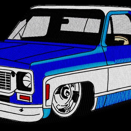 Chevy Truck Digital Download Embroidery File Machine - Etsy