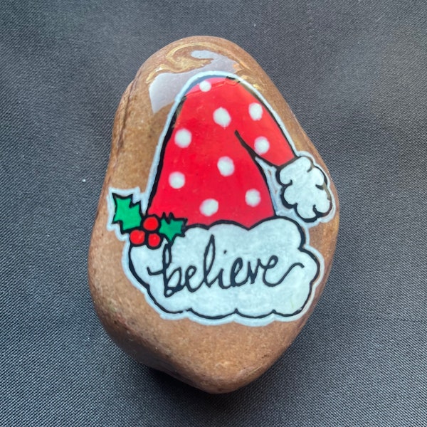 Painted Rock Believe - Etsy
