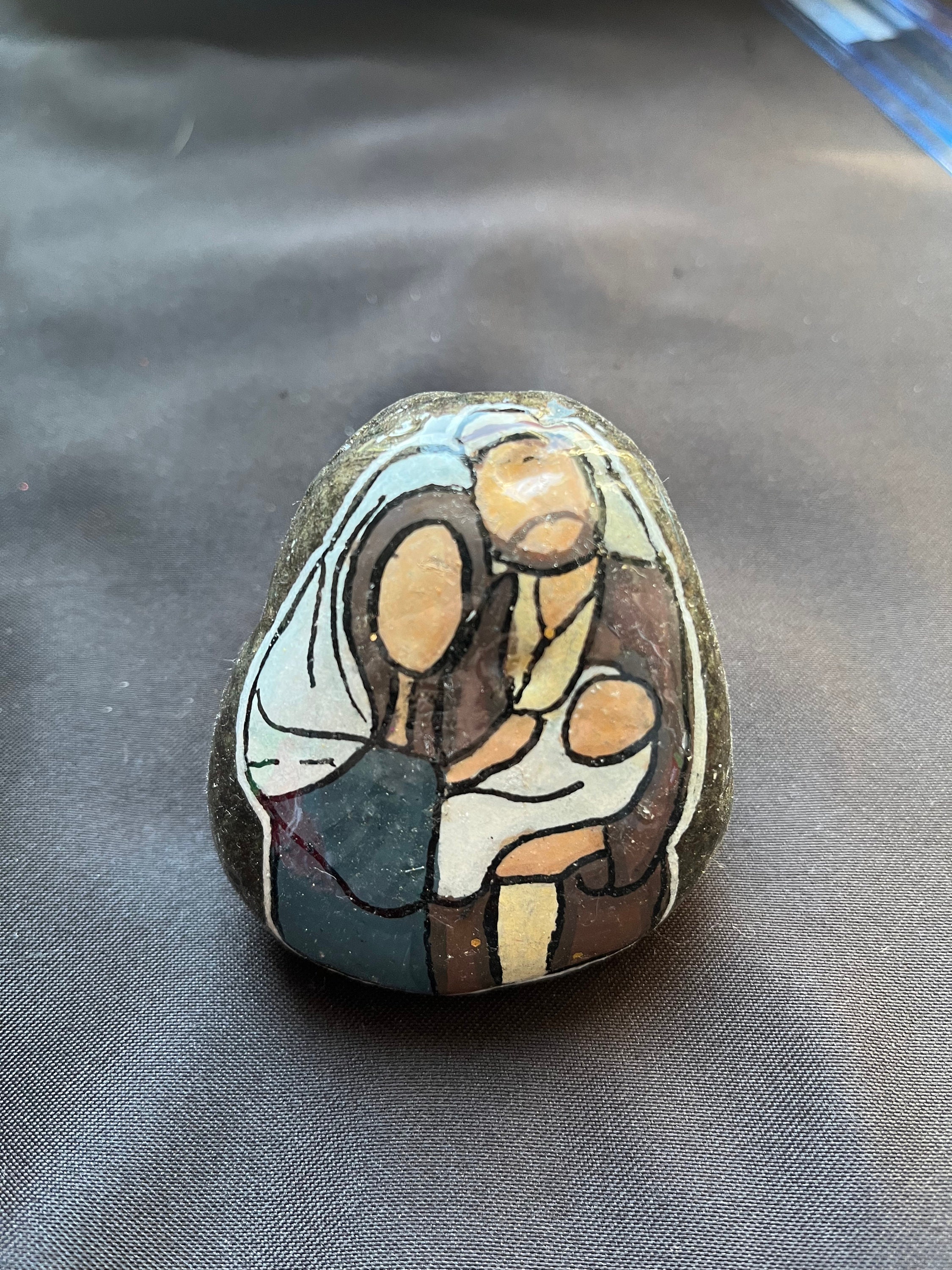 Nativity Painted Rock - Etsy