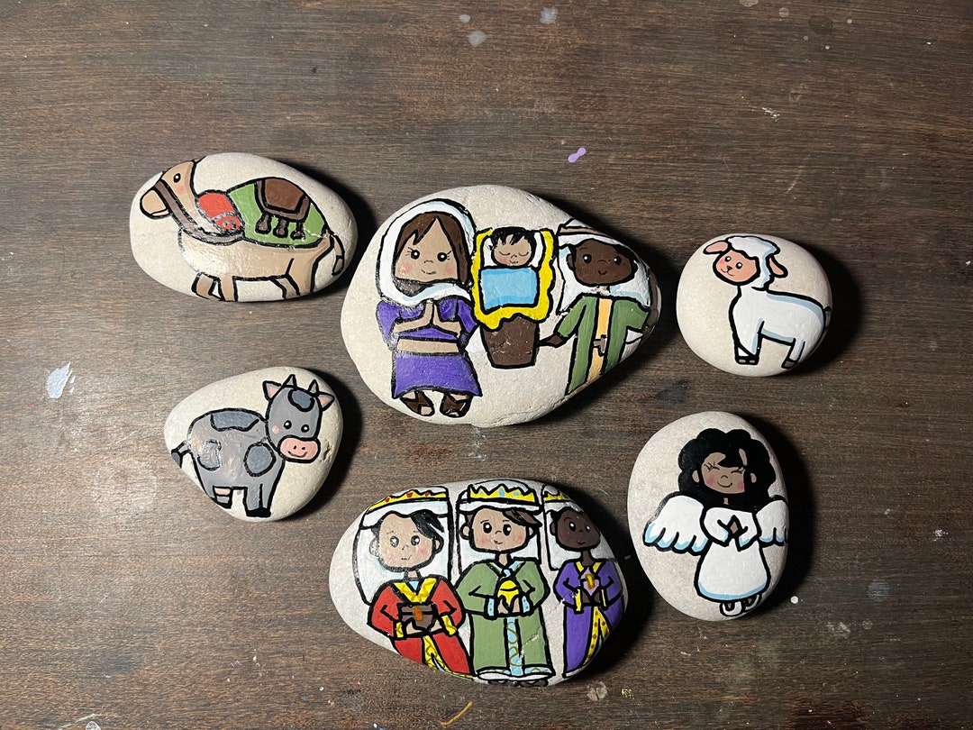 Nativity Story Stones - Etsy