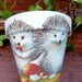 Hedgehog, Hedgehog Plant Pot, Mini Decorated Clay Plant Pot, Pots for ...