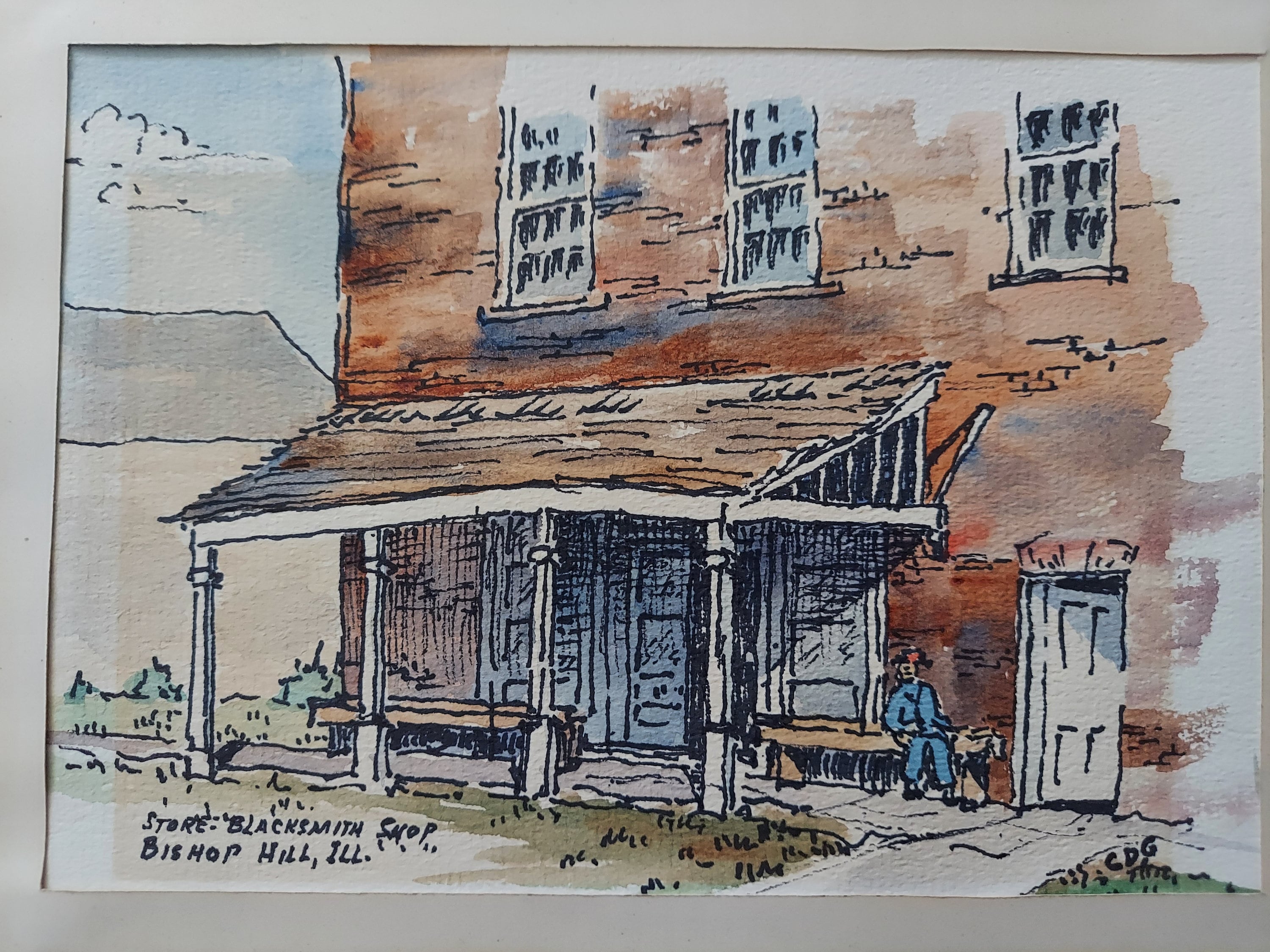 Blacksmith Shop Drawing